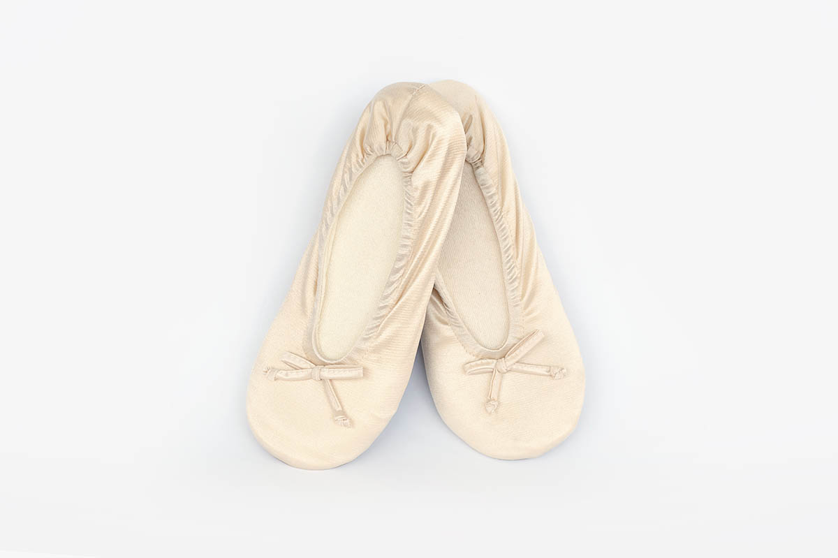 Satin padded foldable slipper | SwayD Dance Shoes